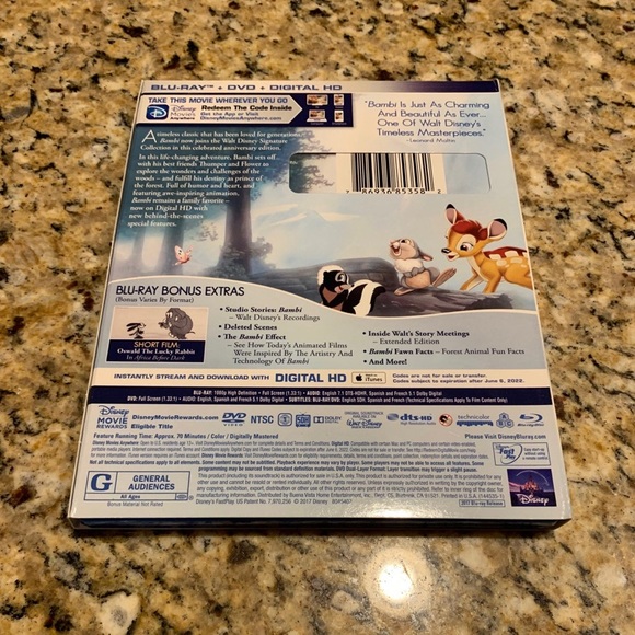 Disney | Media | Bambi Signature Collection Bluray And Dvd | Poshmark